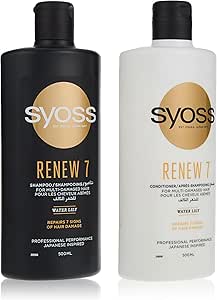 Syoss Renew 7 Shampoo + Conditioner, 500 ml : Amazon.ae: Beauty