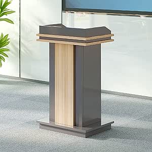 JNQLLDS Podium Wooden Stand for Churches Reception Desk Hostess Station ...