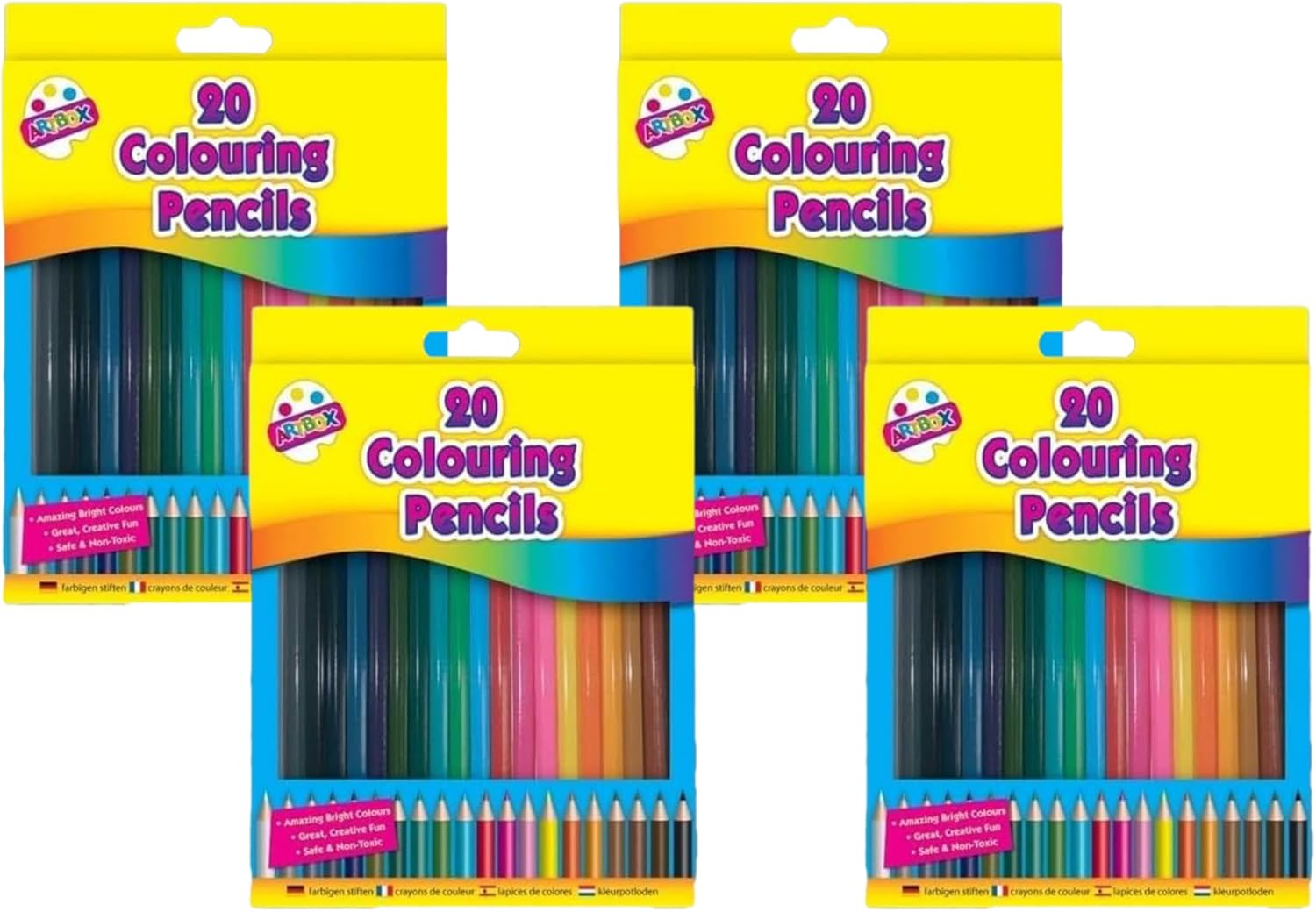 Artbox 20 full size colouring pencils set in 20 assorted colours (Pack ...