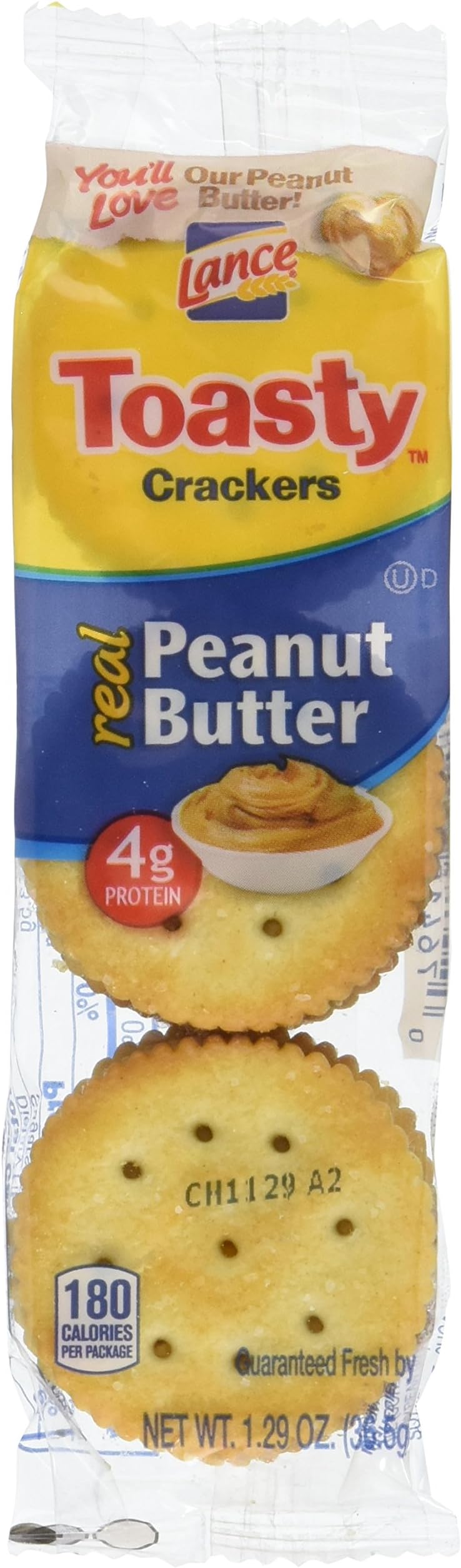 Amazon.com: Lance Toast Chee Peanut Butter Crackers, 40Count