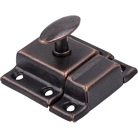 Stamped Antique Copper Bronze Cabinet Door Latch w/Catch - Antique Oval ...