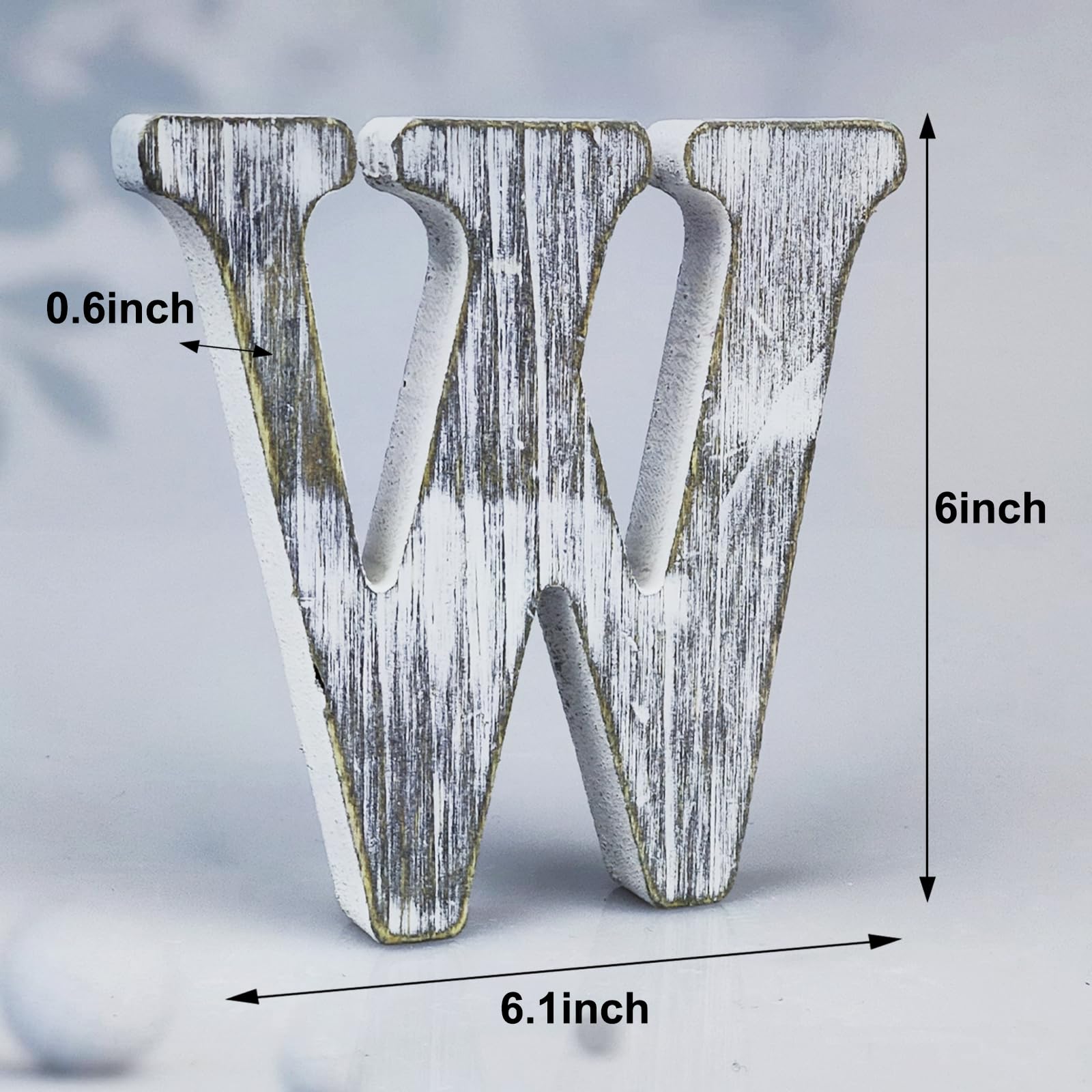 Snapklik.com : WOODOUNAI 6 Inch Wood Letters Unfinished Rustic Wood ...