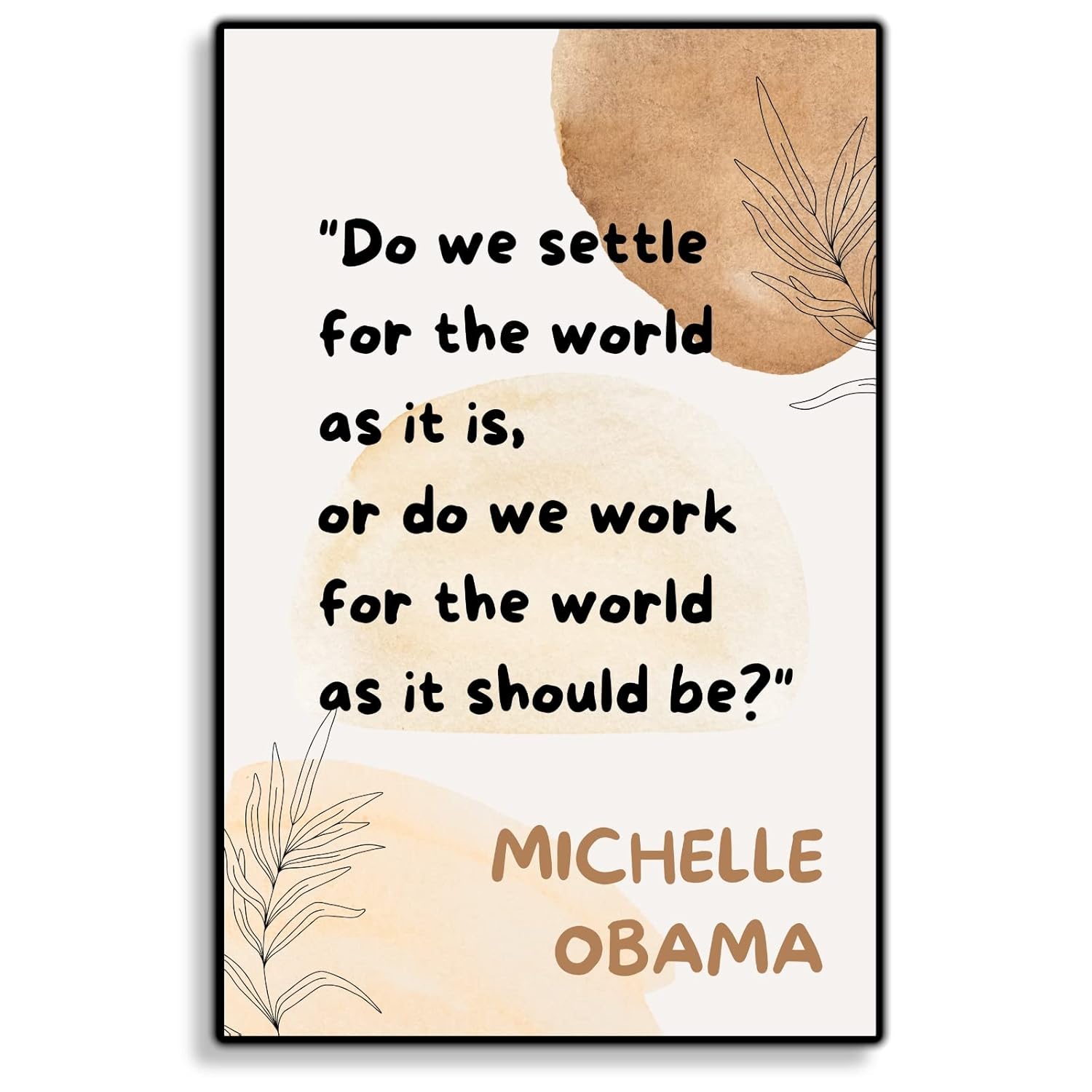 Amazon.com: Inspirational Feminist Poster - Michelle Obama Quote ...
