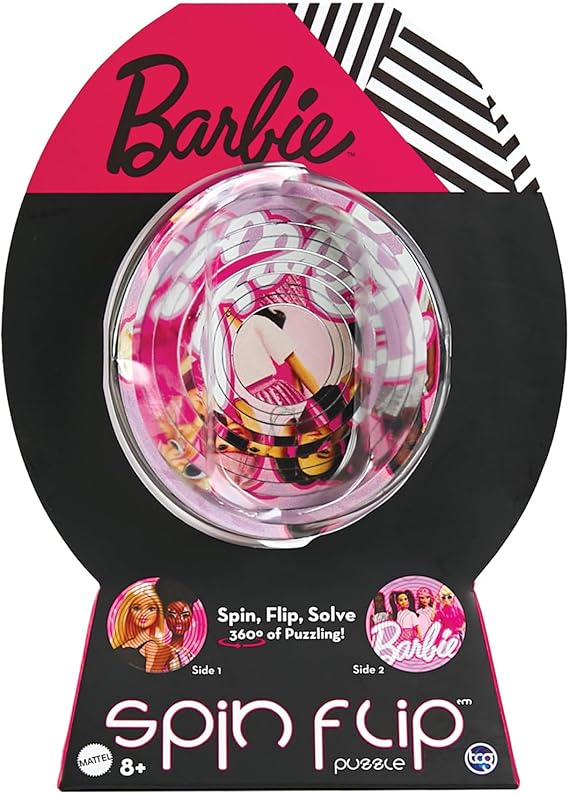 Amazon.com: Spin Flip Puzzle: Barbie Glam Girls, 3D Puzzle, Challenging ...
