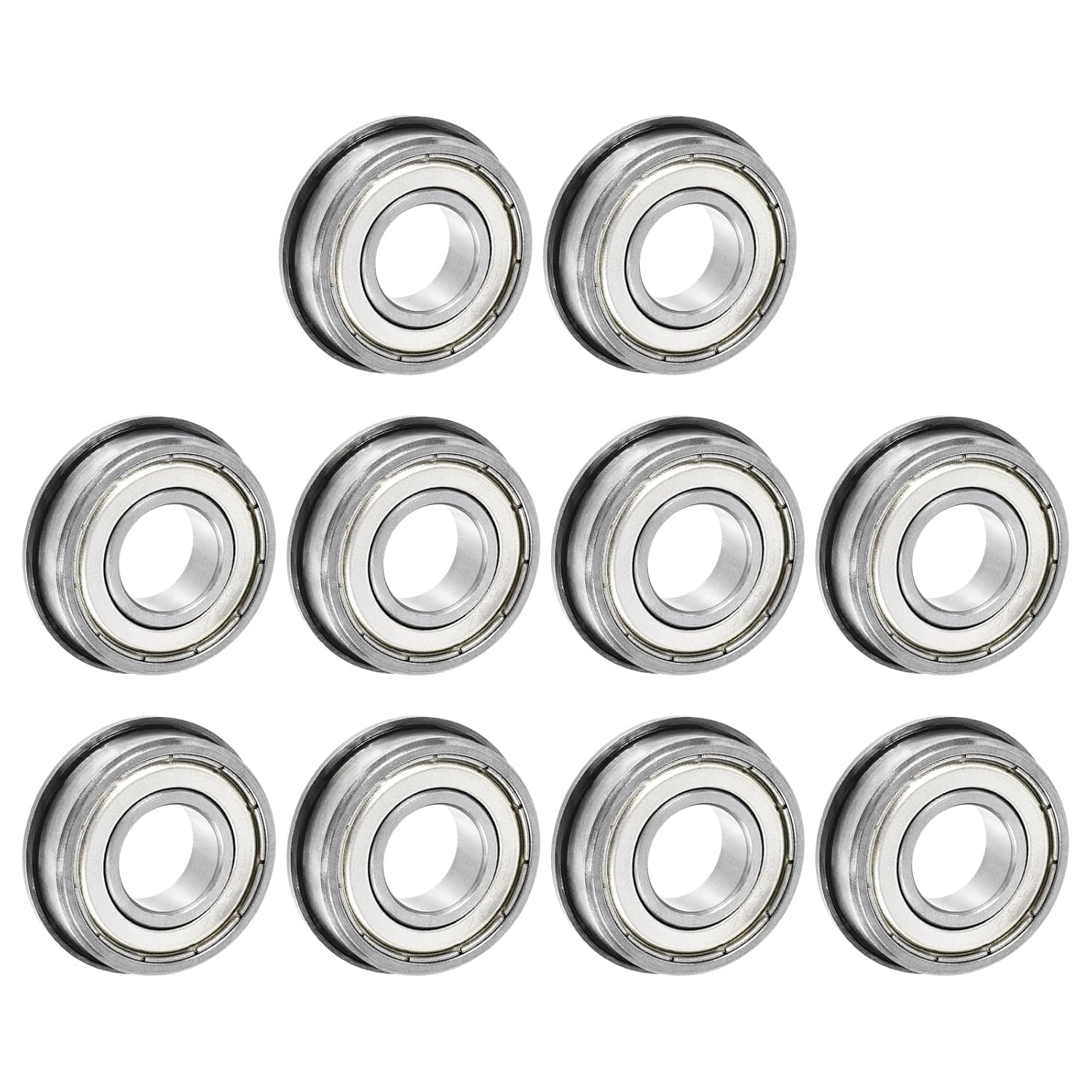 uxcell FR8ZZ Flanged Ball Bearing 1/2 x 1-1/8 x 5/16 inch Double ...