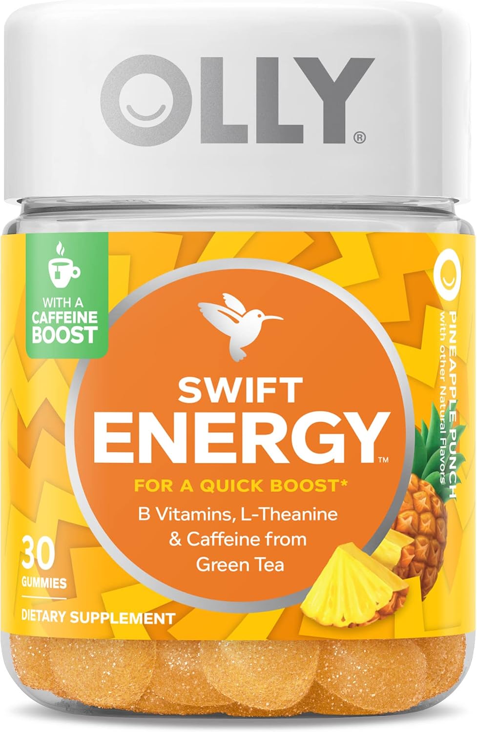 Amazon.com: OLLY Swift Energy Gummy, Caffeine from Green Tea, B ...