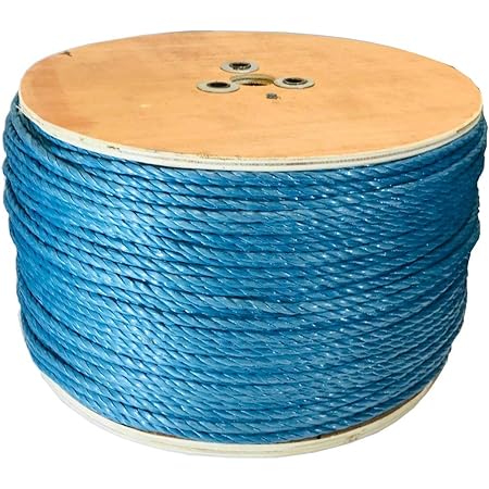 6mm Blue Rope 500M Drum - Cable Pulling Draw Cord Polypropylene 3 ...