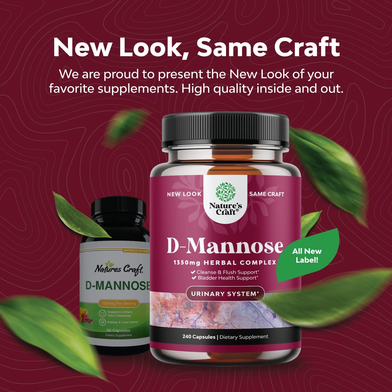 D Manosa con cápsulas de extracto de arándano, cápsulas de manosa D ...