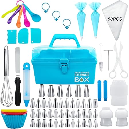 Amazon.com: Cake Decorating Kit Cupcake Decorating Kit - 68 PCS Cookie ...