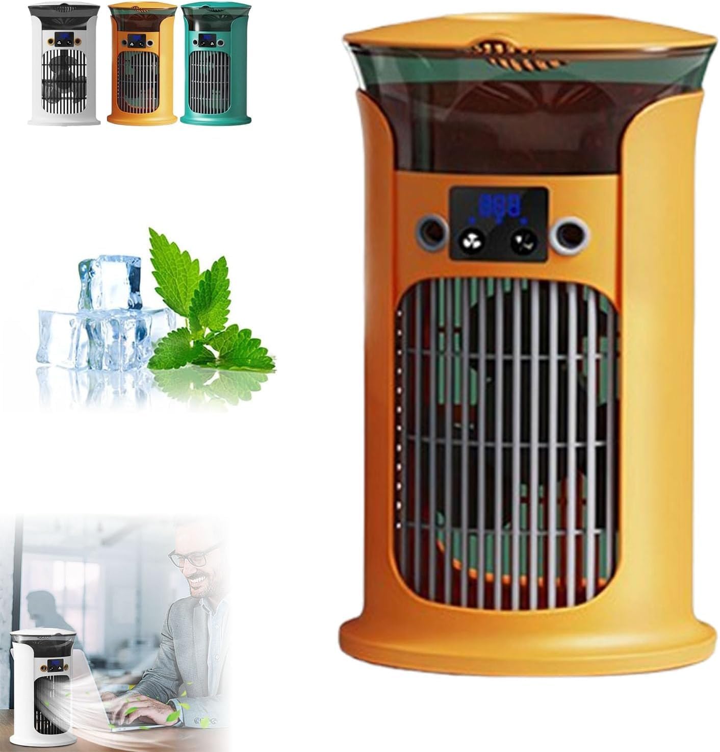 Amazon.com: Portable Air Conditioner with Dual Mist, 3-Speed Cooling ...