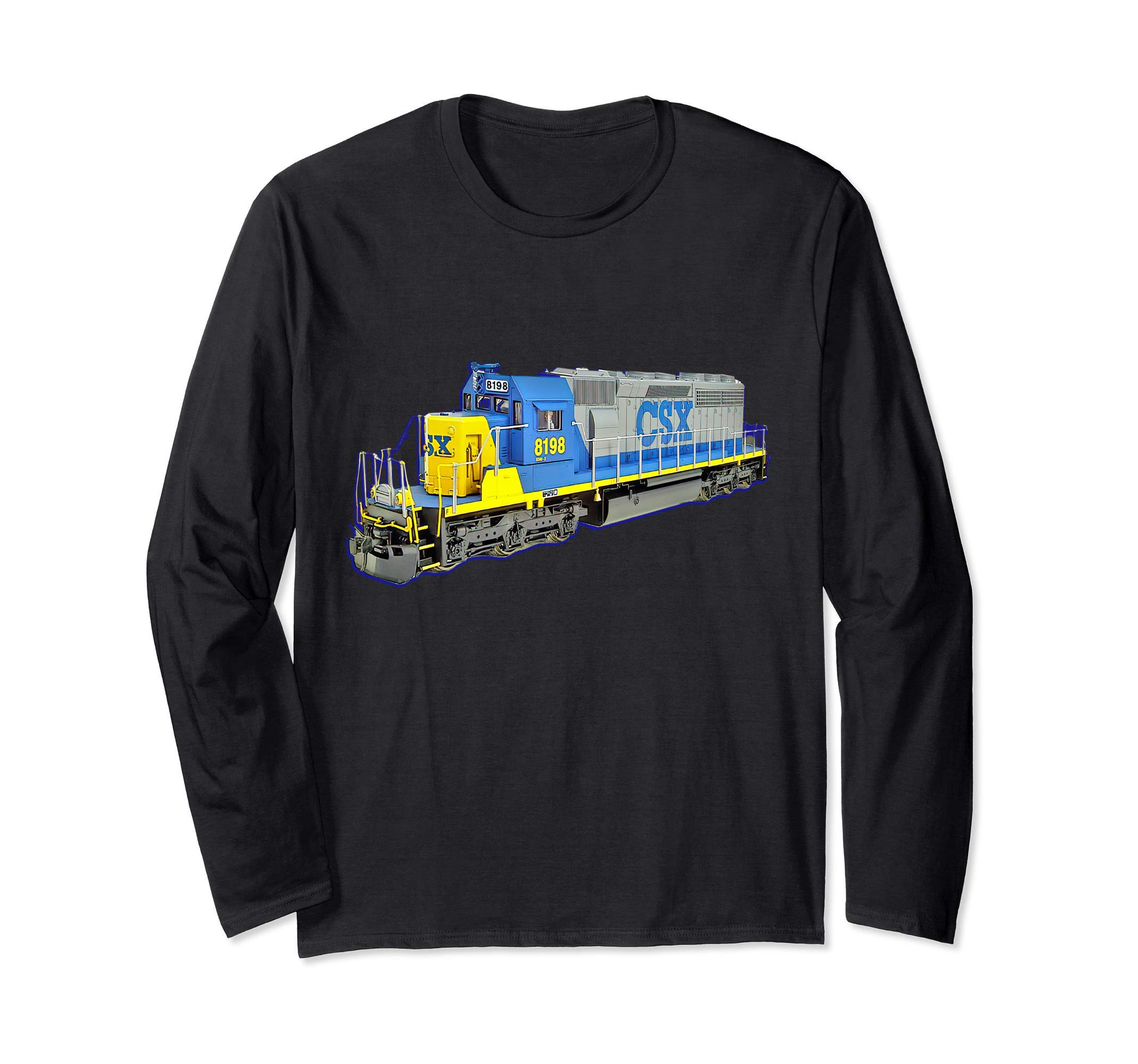 Amazon.com: Freight Train CSX Engine Long Sleeve T-Shirt : Clothing ...
