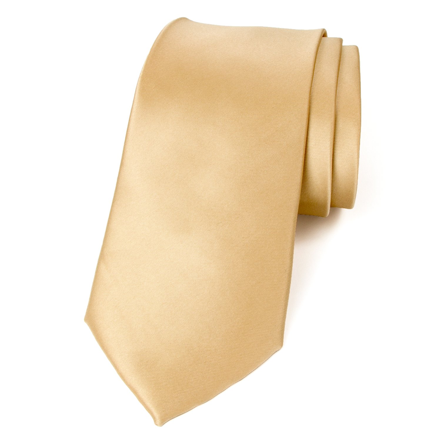 Spring Notion Men's Solid Color Satin Microfiber Tie, Regular and ...