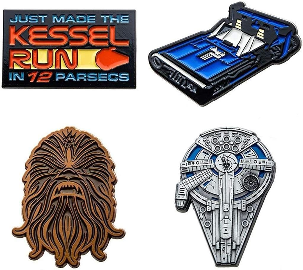 Amazon.com: Star Wars Jewelry Unisex Adult Base Metal Lapel Pin Set (4 ...
