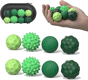 Magnetic Balls Fidget Toys Adults&Teens, 8pcs Sensory Attraction Stress Balls with Silicone ...