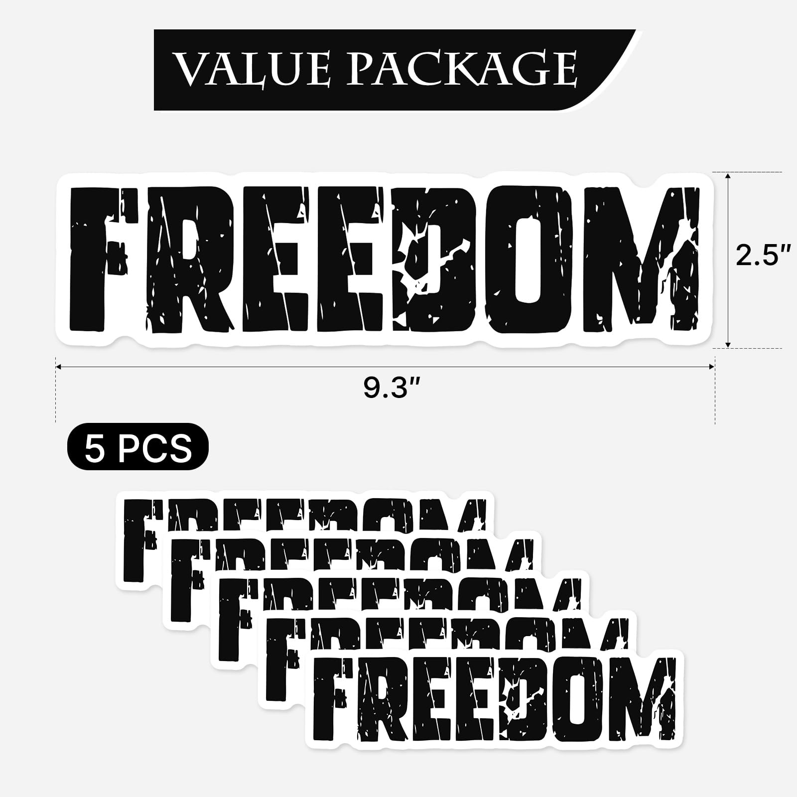 Snapklik.com : 5 Pcs Freedom Stickers, RIP True American Hero Bumper ...