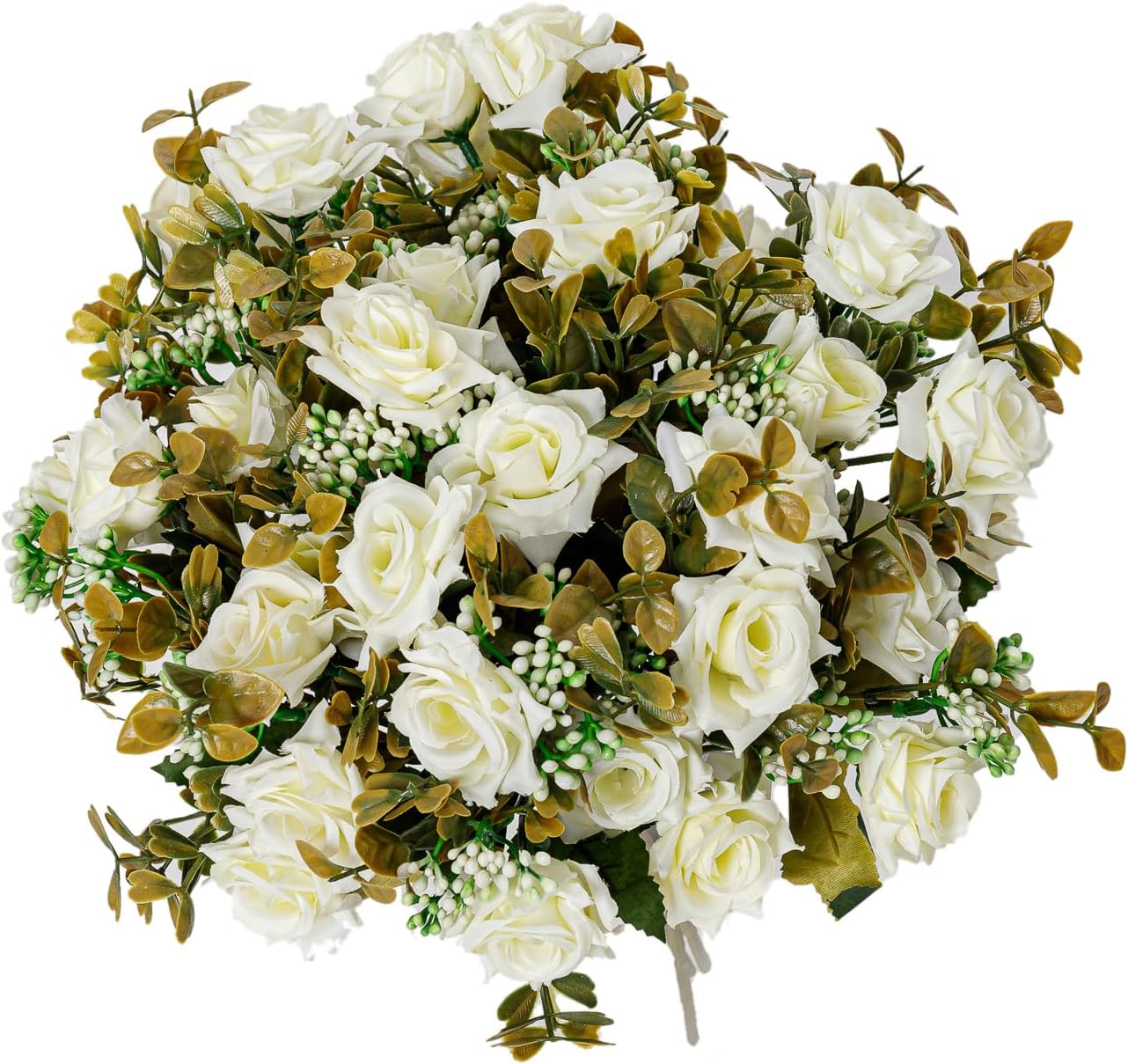 Amazon.com: YoungJewl Artificial Flowers 5 Bunches 24 Fake Silk Small ...