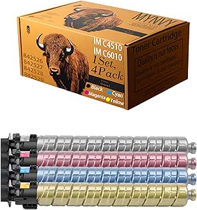 Amazon.com: MYNVY IM C4510 IM C6010 Toner Cartridge Replacement for Ricoh 842526 842527 842528 ...