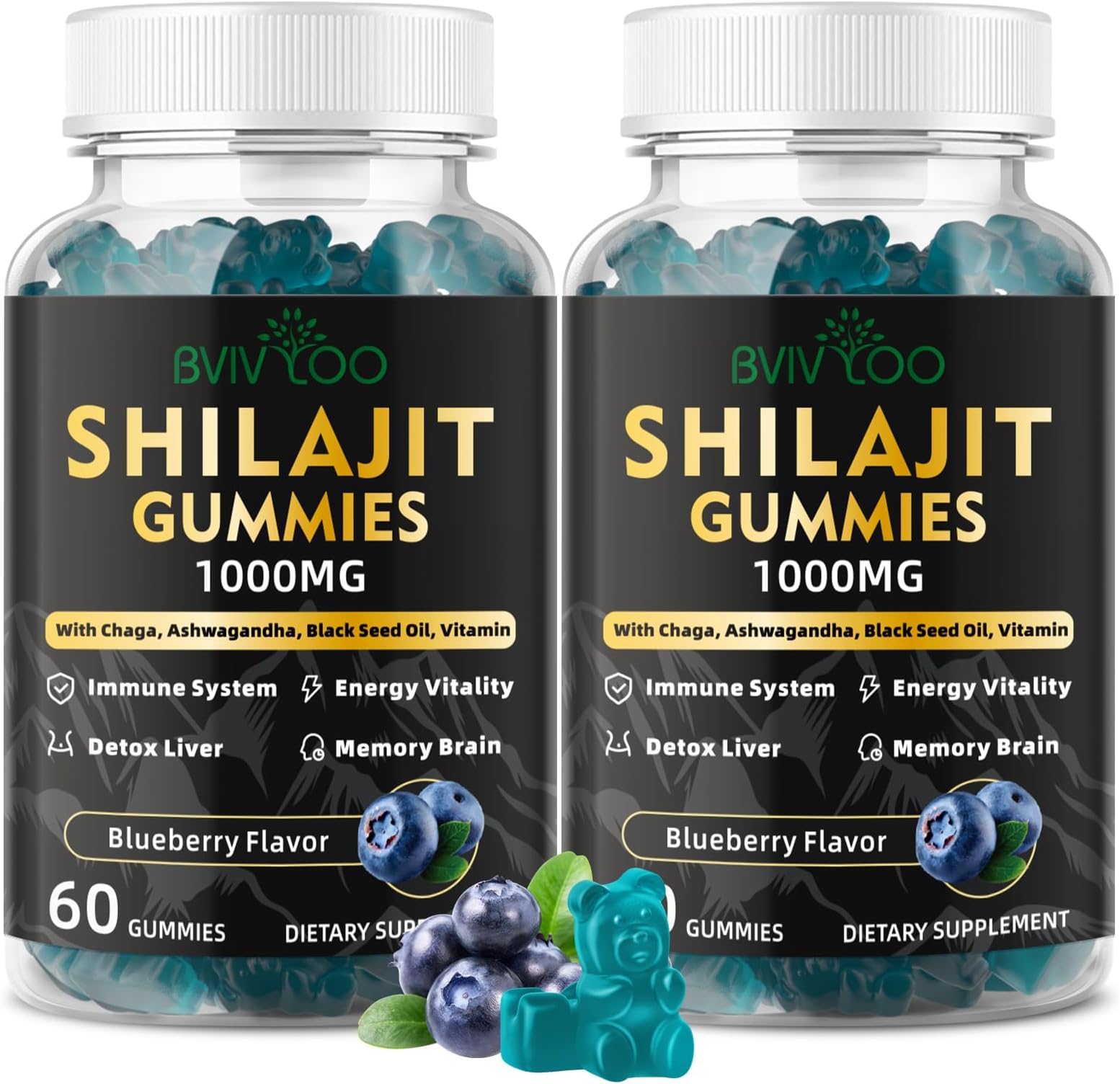 Amazon.com: 3200 MG Pure Himalayan Shilajit Gummies Organic for Men ...