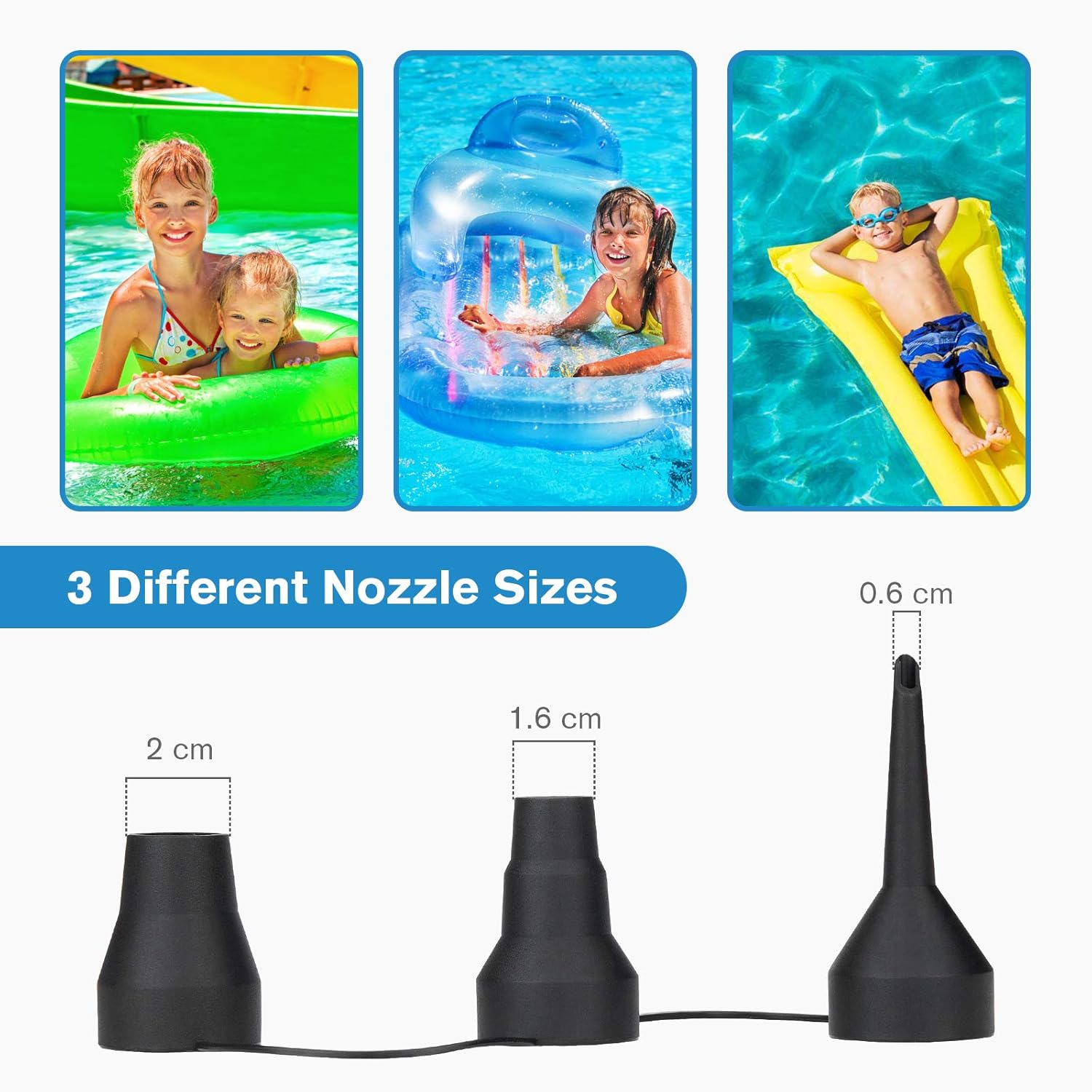 Electric Pump for Inflatables, Airbed Pump for Inflatables Air Mattress ...