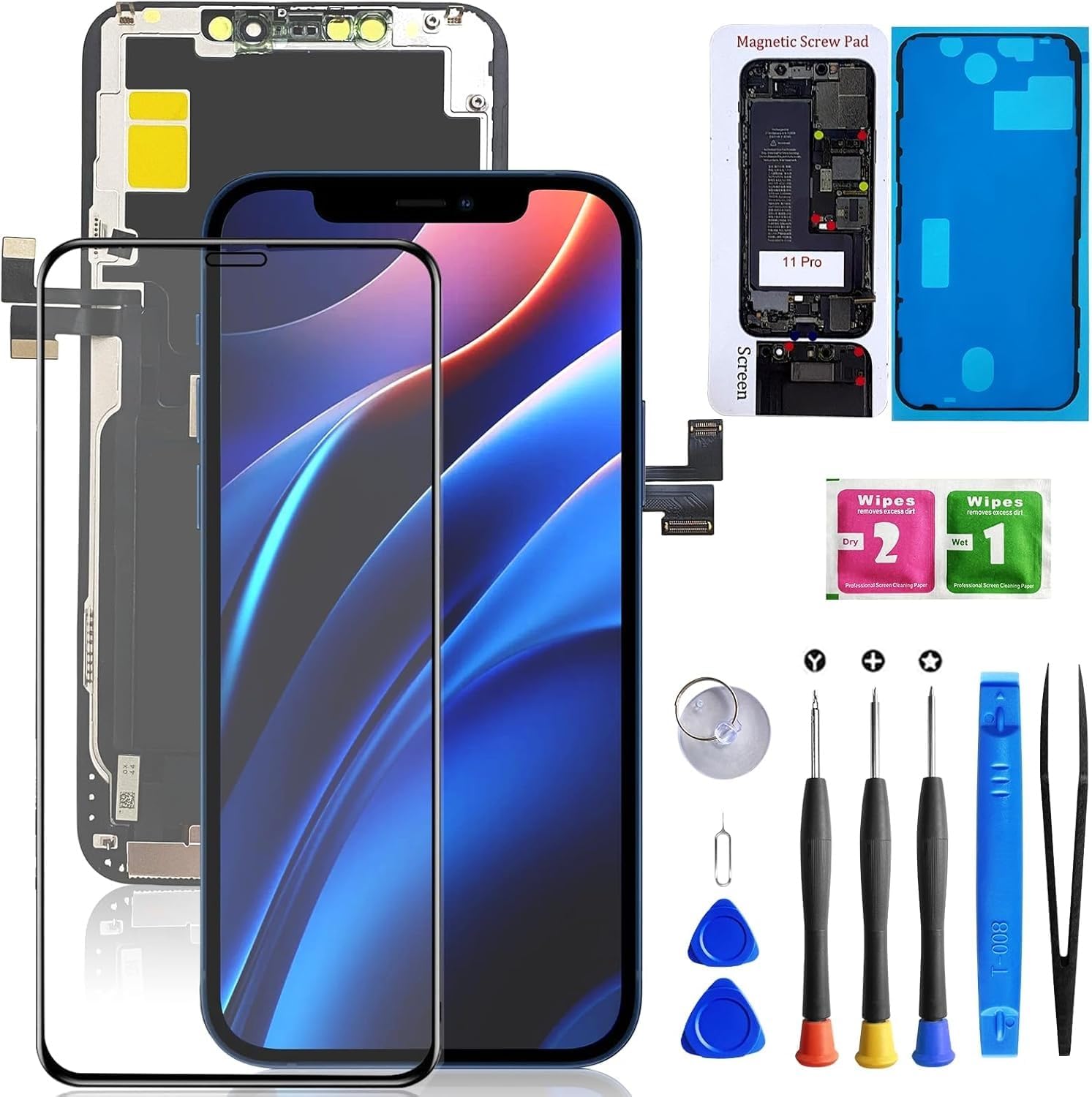 Amazon.com: LEAFE for iPhone 11 Pro Max Screen Replacement,Full HD LCD ...