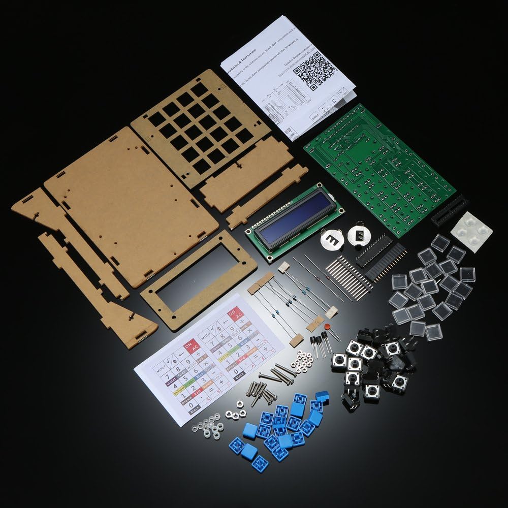Weytoll Calculator Counter Kit DIY with Acrylic Case LCD Display Multi ...