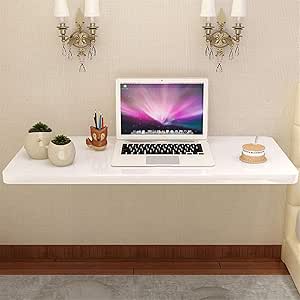 Amazon.co.jp: Computer Desk Foldable Wall Desk Drop Leaf Folding Table ...
