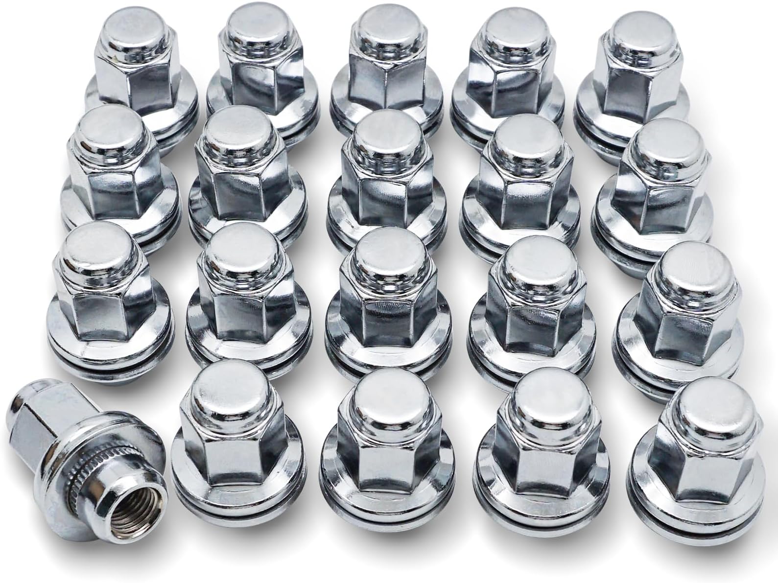 20PCS M14x1.5 Lug Nut - 7/8" 22mm Hex 47mm Length - Chrome Factory ...
