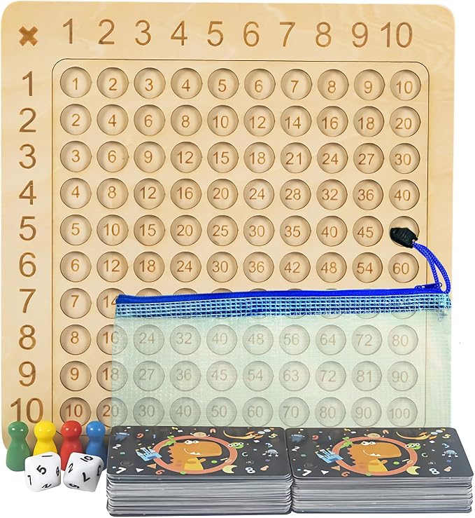 OneNine Multiplikationsbrett, 1x1 Lernen Spiel für Student, Montessori ...