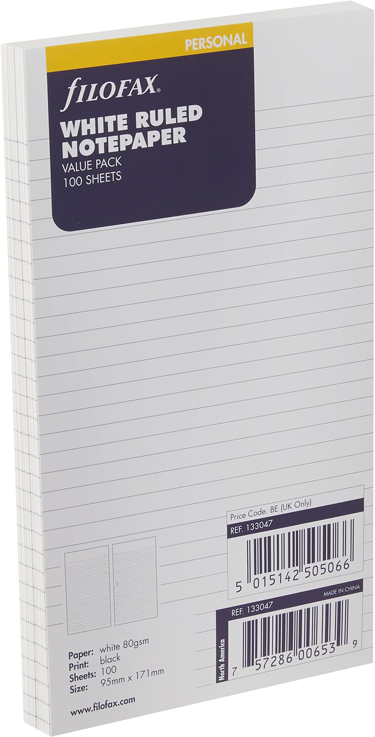 (2 Pack) A6 liniertes Nachfüllpapier, 200 Blatt/400 Seiten ...