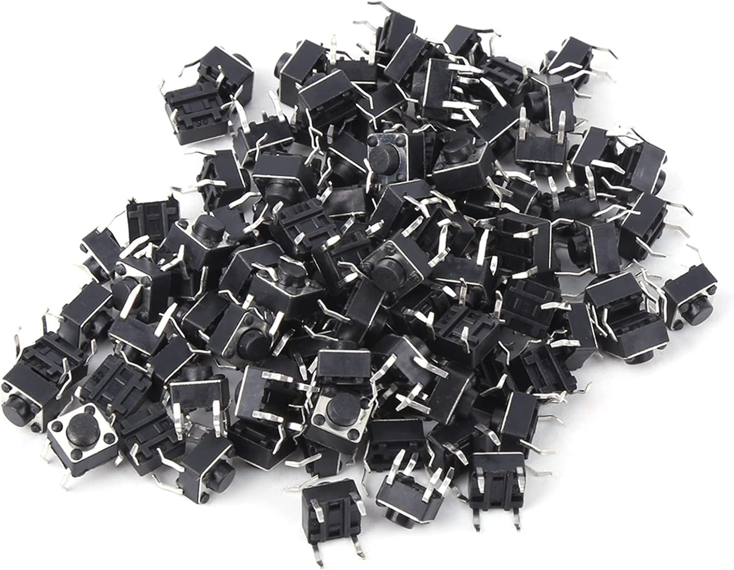 100pcs Momentary Tact Switch for Breadboard Arduino PCB Electronic ...