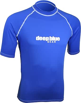 Amazon.com: Deep Blue Gear Men's Short Sleeve Rashguard : Sports & Outdoors