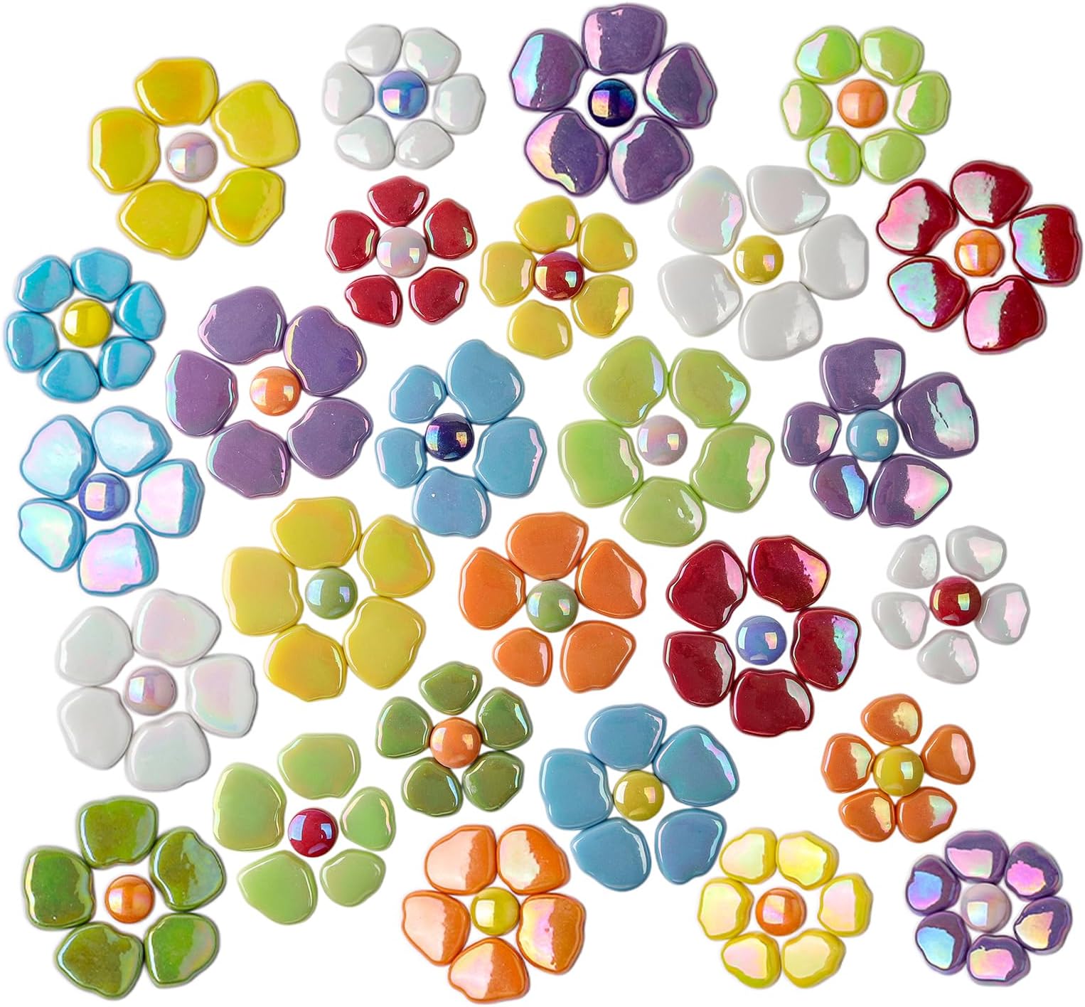 Amazon.com: MECCANIXITY 100g Ceramic Mosaic Tiles for Crafts Bulk ...