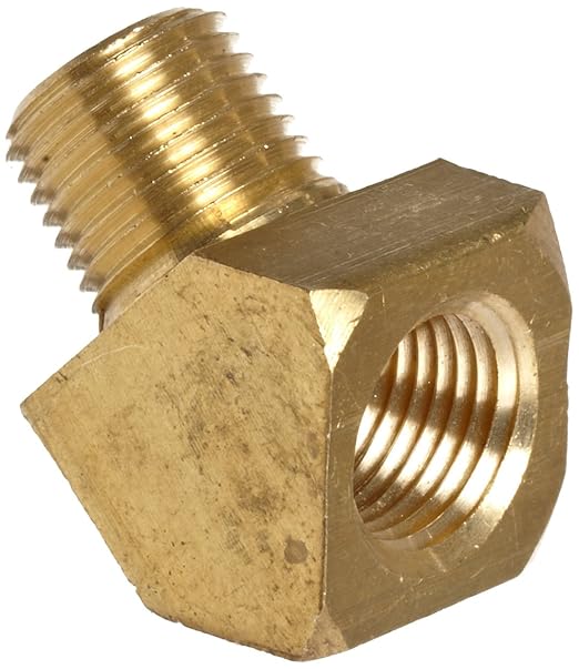 Anderson Metals - 06124-08 Brass Pipe Fitting, 45 Degree Barstock ...