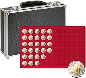 Lindner 2338-480 Large Coin Collection case with 8 Coin Trays for 480 ...