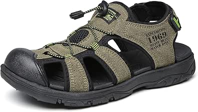 Amazon.com | EKsma Men's Outdoor Hiking Sandals, Closed Toe Sport ...