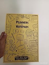 PG Creations A4 Size Daily Planner Writing Note Pad, One Side Ruled ...