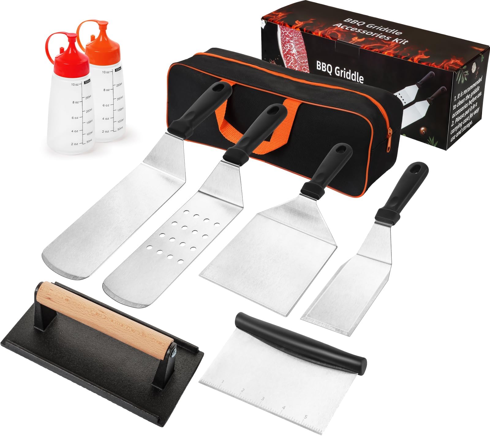 Amazon.com : 10PCS Griddle Accessories Kit, CEKEE Flat Top Grill ...