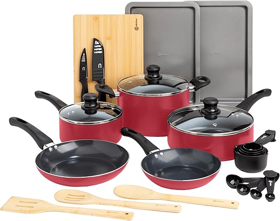 Amazon.com: Ecolution Easy Clean Ceramic Nonstick Cookware Set ...