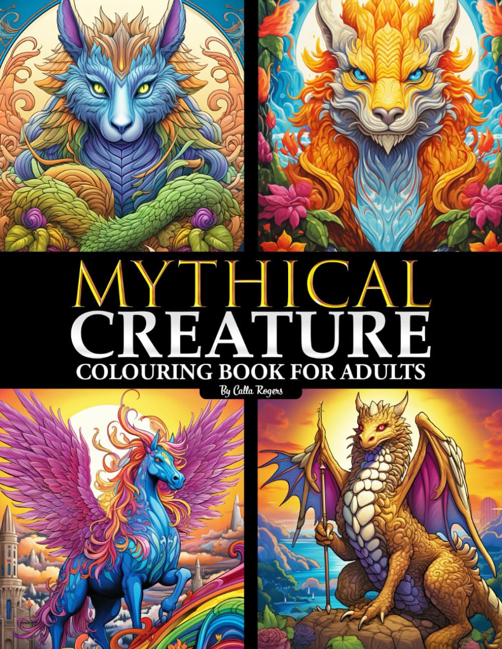 Amazon.com: Mythical Creatures: A Fantasy Creatures Colouring Book for ...