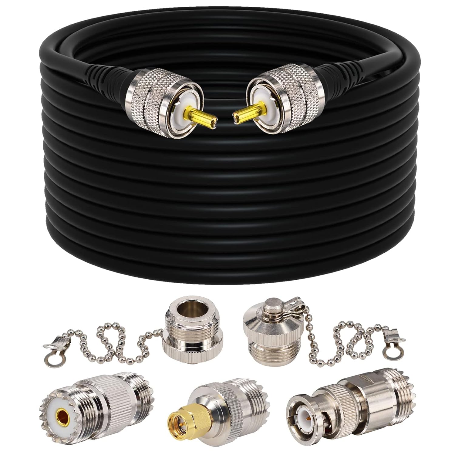 Amazon.com: YOTENKO 49.2Ft CB Radio Antenna Cable RG58 UHF PL-259 Male ...