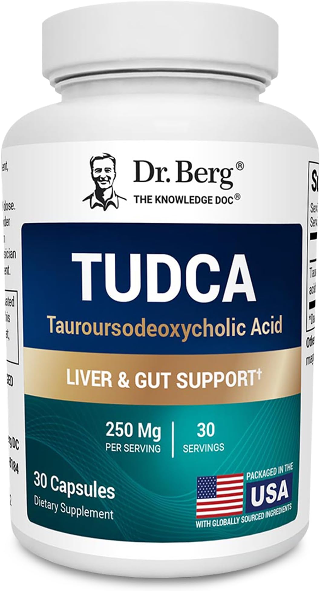 Amazon.com: Dr. Berg TUDCA Supplement (Tauroursodeoxycholic Acid ...