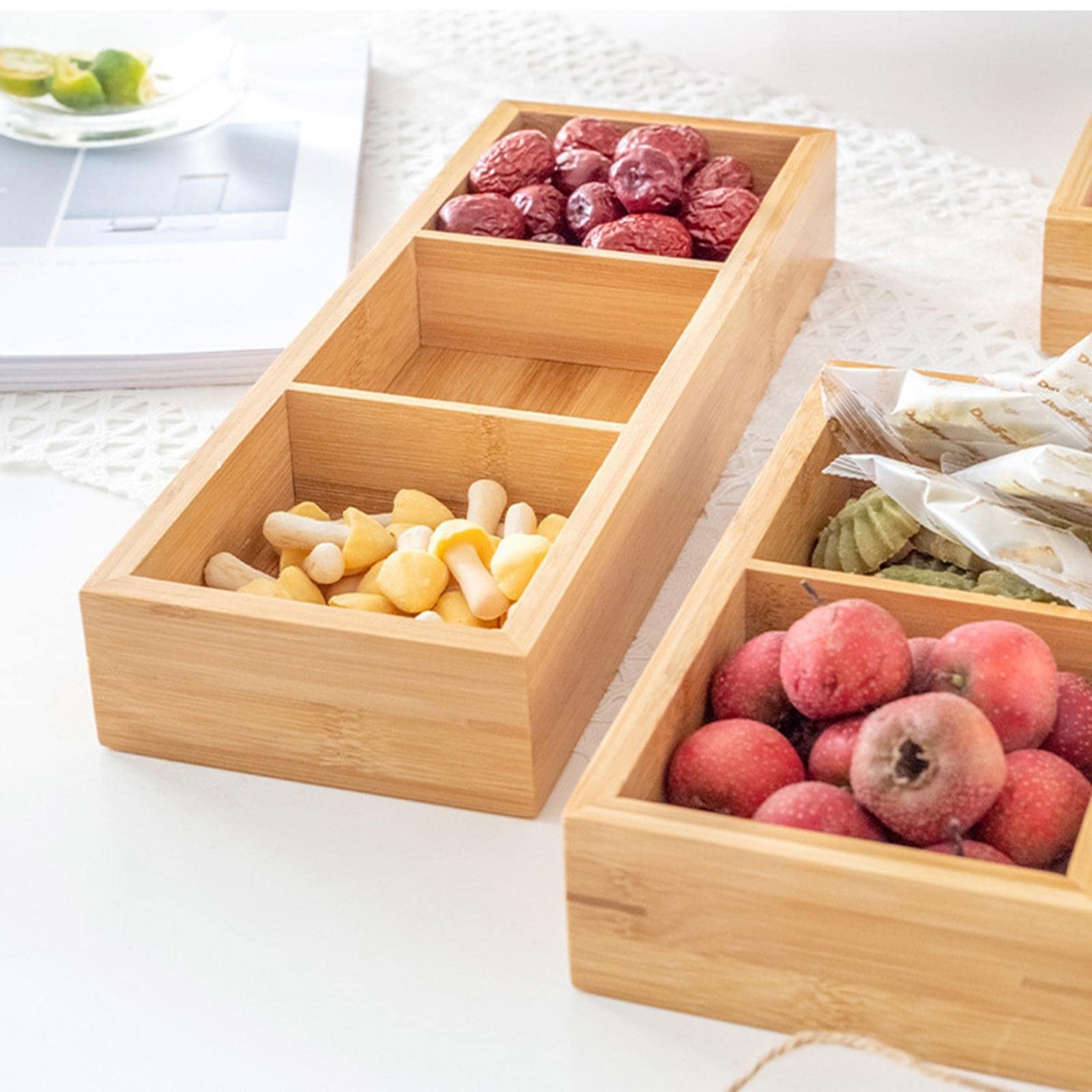 Calandis Shabby Chic Serving Tray Classic Square Wooden Snack Fruits ...