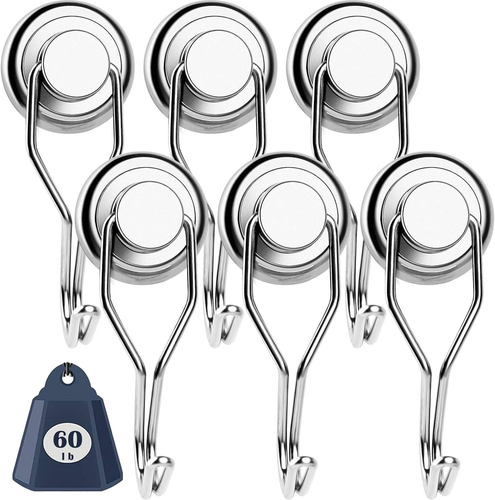 Snapklik.com : DIYMAG Swivel Swing Magnetic Hooks,Strong Heavy Duty ...