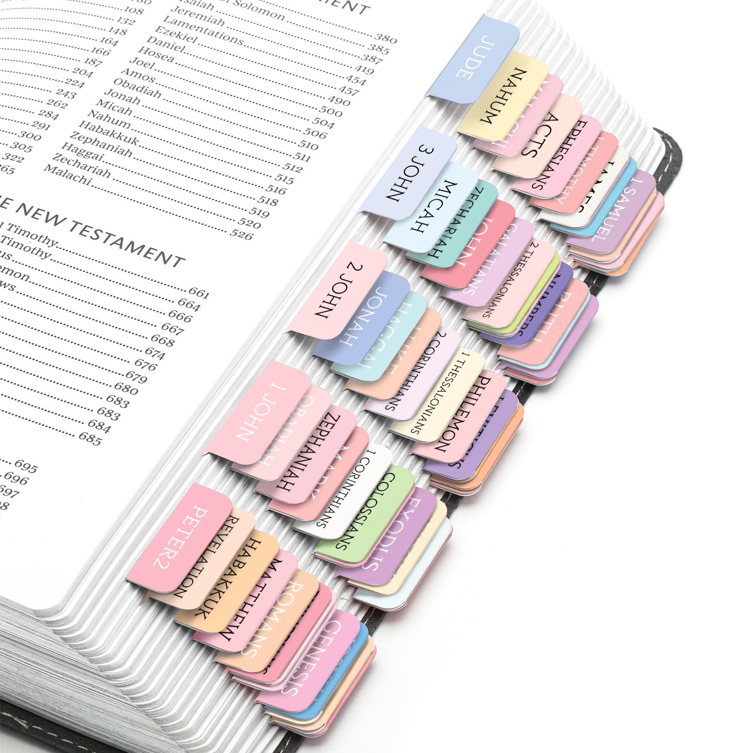 Amazon.com : Bozenu 2 Pack Bible Tabs for Women and Men, Large Print ...