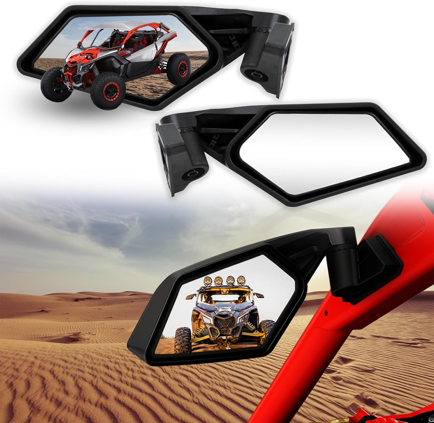 Amazon.com: DREAMIZER X3 Rearview Mirrors Side Racing Mirrors ...