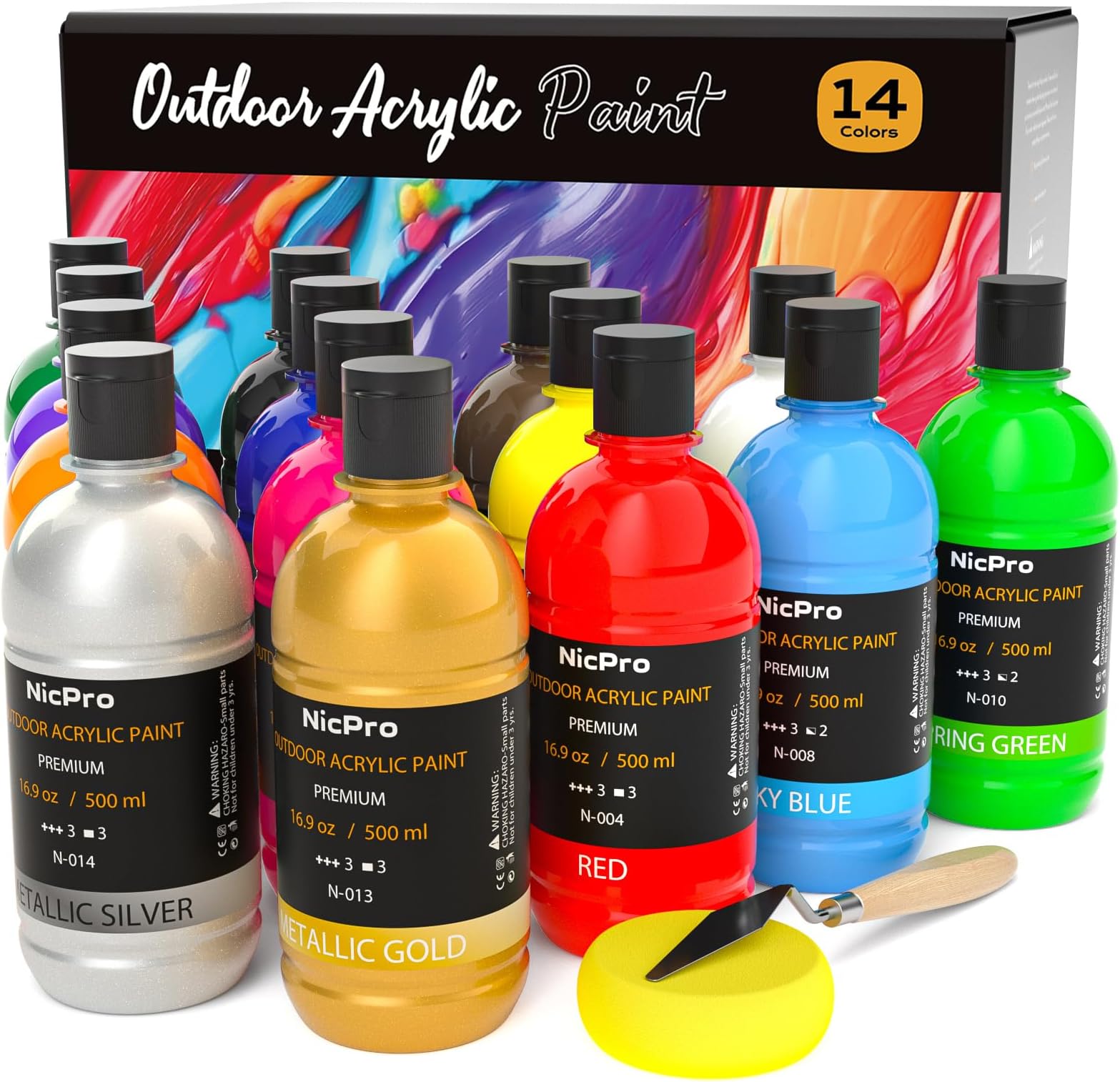 Amazon.com: CHROMA Acrylic Mural Paint for Interior and Exterior Murals ...