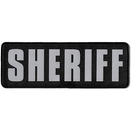Amazon.com: SdTacDuGe PVC Police Patch Hook Fastener Sheriff Patch for ...