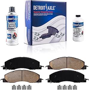 Amazon.com: Detroit Axle - Front Brake Pads for 2009-2018 Dodge Ram 2500 3500, 2012 Ram 1500 ...