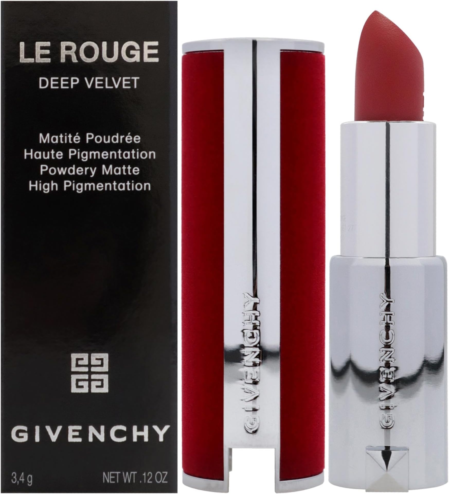 Amazon.com: Givenchy Le Rouge Deep Velvet Matte Lipstick - N27 for ...