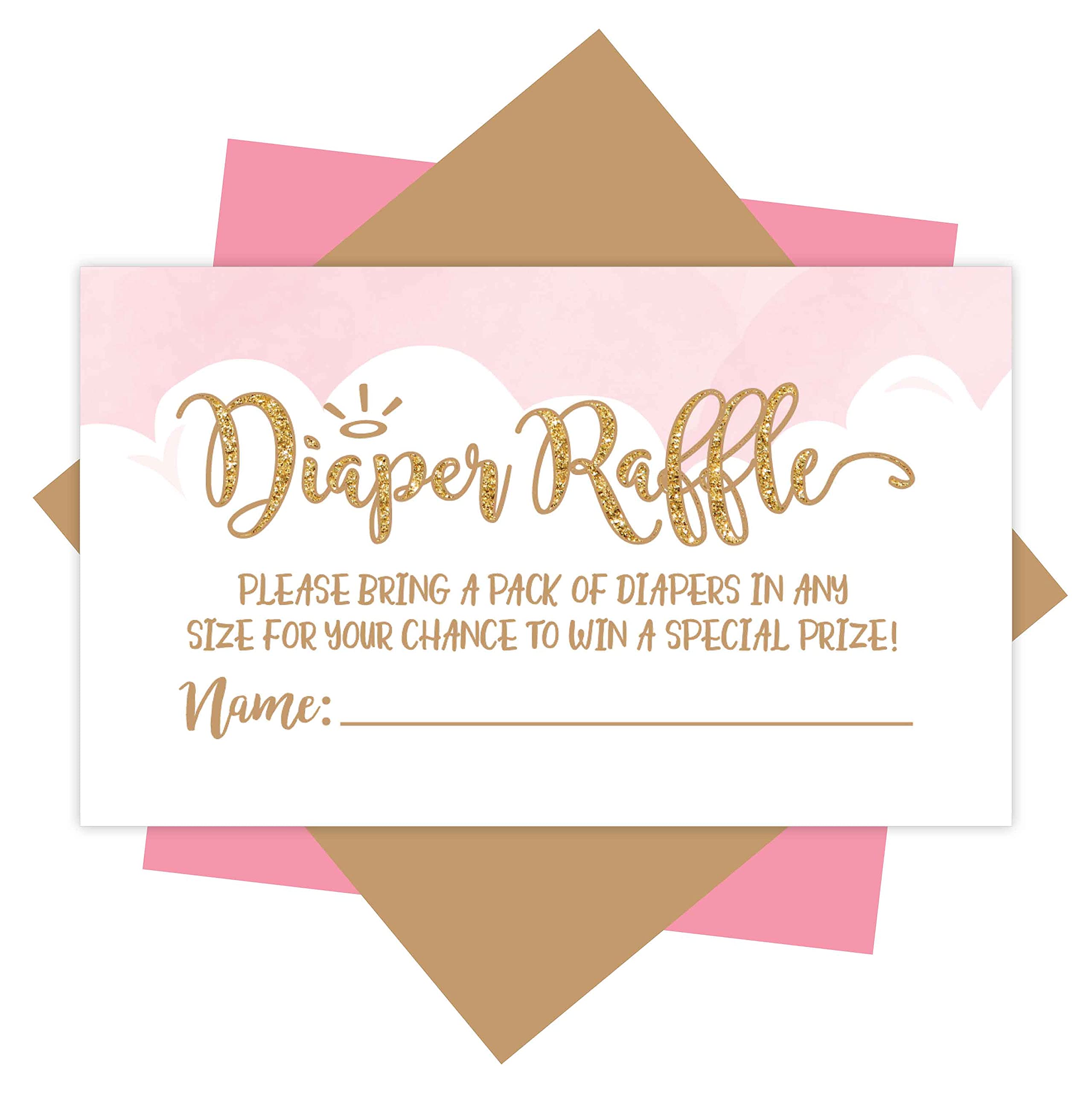 Baby Shower Real Diaper Invitations